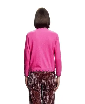 Anna Sui Beaded Knit Cardigan