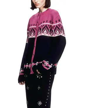 Anna Sui Fair Isle Knit Cardigan