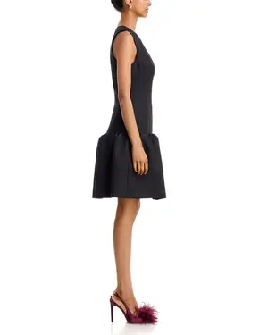 Sonia Rykiel Paris Textured Jewel Neck Dress