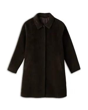 Eileen Fisher Classic Collar Raglan Sleeve Coat
