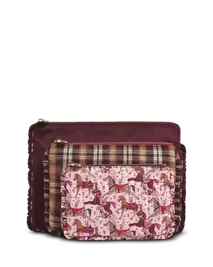 Stoney Clover Lane Yee Haw Diva Set Of 3 Pouches