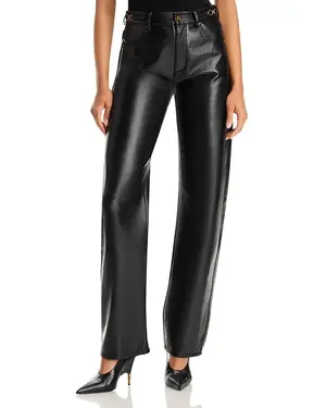 Paige Emilie Leather Blend Novelty Waist Jeans