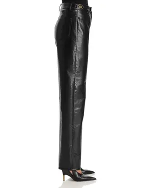 Paige Emilie Leather Blend Novelty Waist Jeans