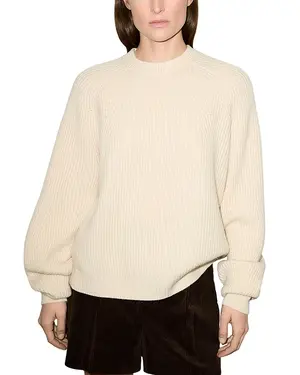 Max & Co. Adagio Wool & Cashmere Raglan Sleeve Sweater - Camel