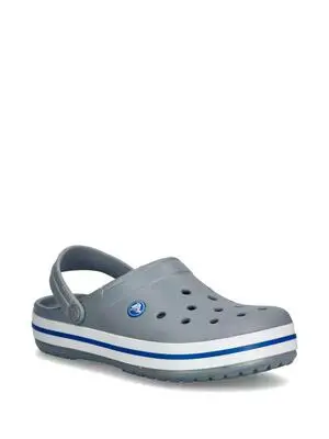 CROCS Crocband Perforated Slingback Shoes - Grey