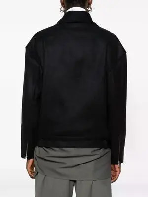 Issey Miyake Shell Zip-up Oversized Jacket