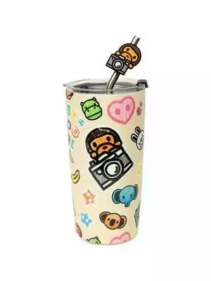 A BATHING APE Baby Milo Printed Tumbler - Neutrals
