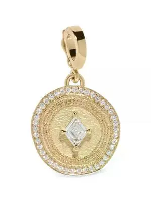 AZLEE Coin-motif Diamond Pendant