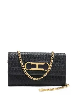 Carolina Herrera Initials Insignia Monogram-embossed Clutch Bag