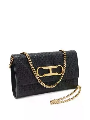 Carolina Herrera Initials Insignia Monogram-embossed Clutch Bag