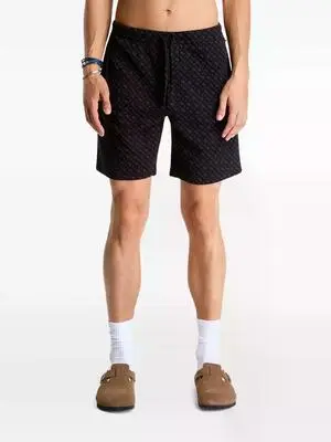 Hugo Cotton-blend Pajama Bottoms With Graphic-print - Black