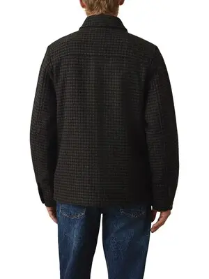 Paul Smith Dogtooth Wool-blend Chore Jacket