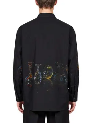 MAGLIANO Glass-print Long-sleeve Shirt