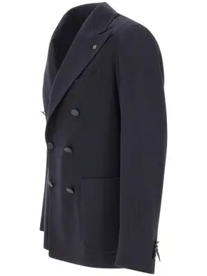 Tagliatore V-neck Double Breasted Jacket