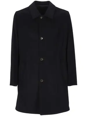 ONTHEBUND Single-breasted Wool-blend Coat