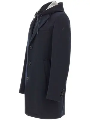 MANUEL RITZ Hooded Bib Insert Coat