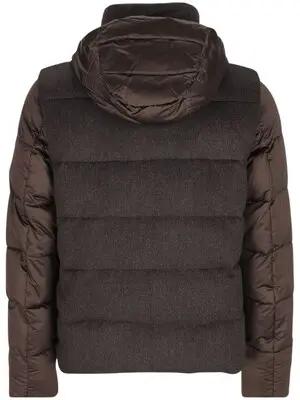MOORER Quilted Hooded Down Jacket