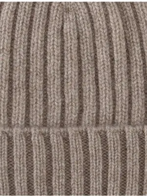 RIVIERA CASHMERE Rib Knit Beanie 3
