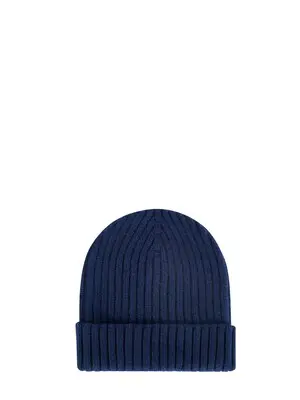 RIVIERA CASHMERE Rib Knit Beanie 3
