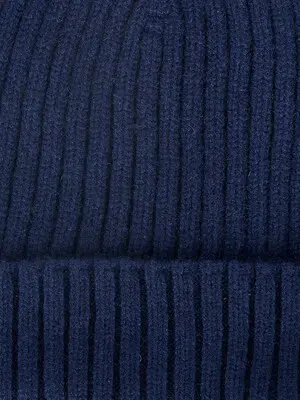 RIVIERA CASHMERE Rib Knit Beanie 3