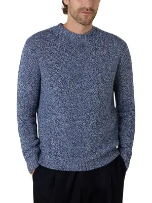 Boglioli Wool Cashmere Mouliné Crewneck Sweater
