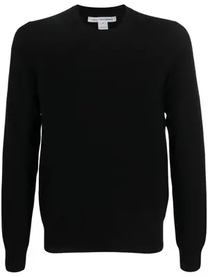 Comme Des Garçons Crew-neck Long-sleeve Sweater - Black