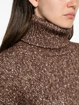 BASE Cotton And Wool Turtle-neck Sweater