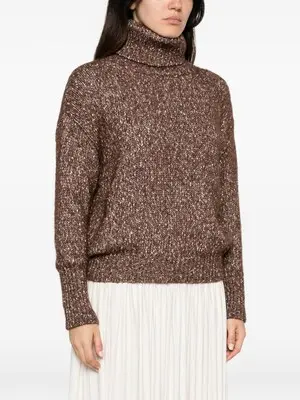 BASE Cotton And Wool Turtle-neck Sweater