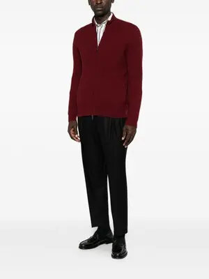 Emporio Armani Wool Zipped Cardigan