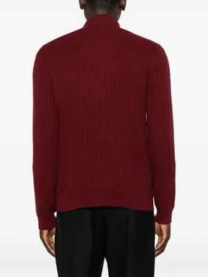 Emporio Armani Wool Zipped Cardigan