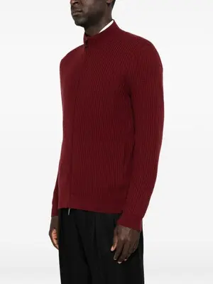 Emporio Armani Wool Zipped Cardigan