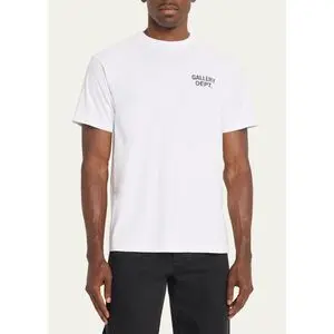 GALLERY DEPT. Cotton Jersey Logo-back Crewneck T-shirt - Clean Whit