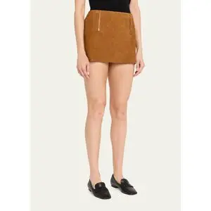 All Three Tirza Suede Mini Skirt