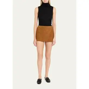 All Three Tirza Suede Mini Skirt