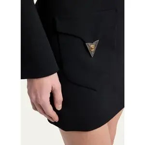 Versace Wool Mini Skirt