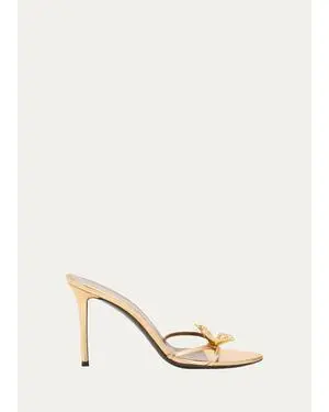 GIUSEPPE ZANOTTI Clandestino 95mm Crystal-embellished Leather Sandals