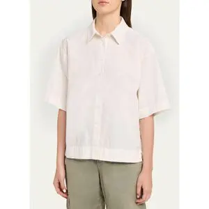 All Three Aisla Poplin Button-front Shirt