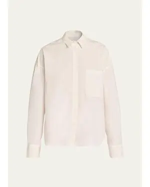 All Three Ona Oversized Poplin Shirt - Chalk