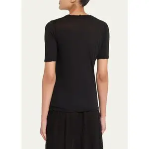 All Three Victoria Three-quarter Sleeve Cotton Top
