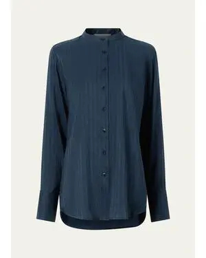 Attersee The Everyday Striped Linen Button-down Shirt