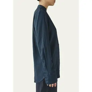 Attersee The Everyday Striped Linen Button-down Shirt