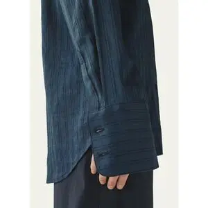 Attersee The Everyday Striped Linen Button-down Shirt