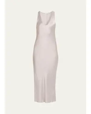 All Three Anna Silk Midi Dress