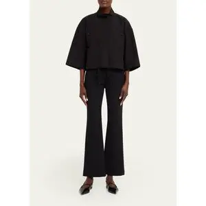 Lafayette 148 New York Gates Cropped Flare-leg Pants