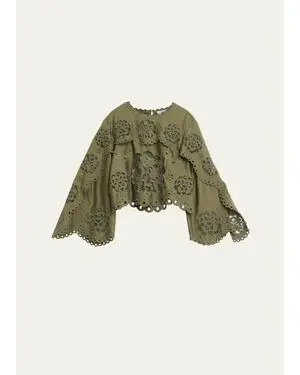 Sea Gardener Embroidered Blouse