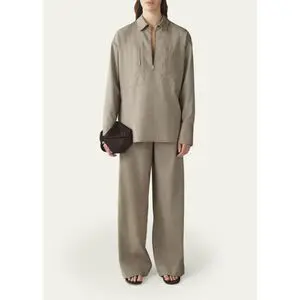 Attersee The Slouch Pants In Lightweight Wool Suiting