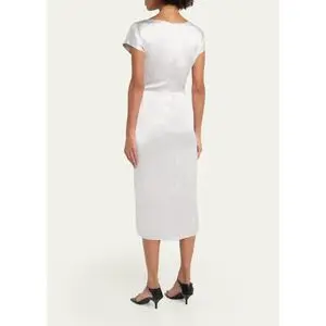 Giorgio Armani Satin Midi Dress