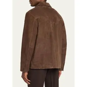 Officine Générale Suede Button-front Jacket