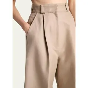Balenciaga High-rise Pleated Wide-leg Pants