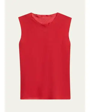 All Three Iris Gauze Tank Top - Red